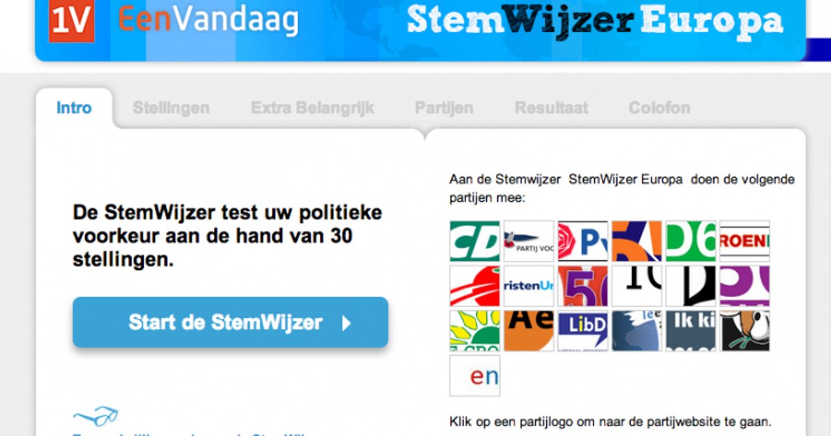 Doe de EenVandaag StemWijzer Europa! | EenVandaag