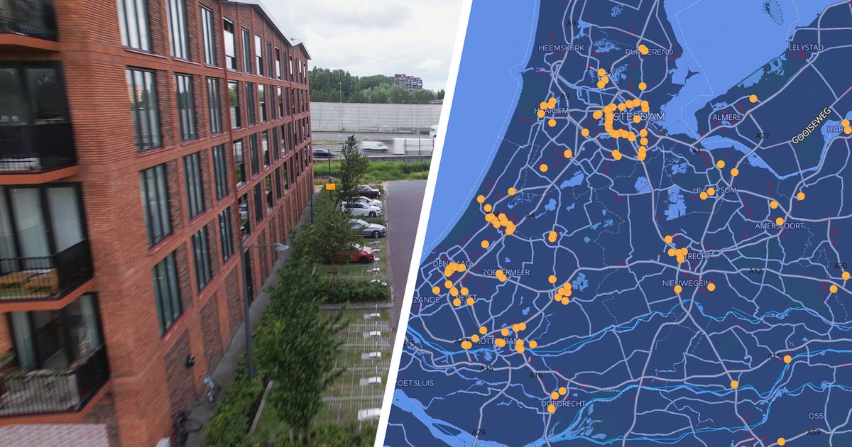 Welke nieuwbouwprojecten zijn te dicht op drukke wegen? Bekijk het op de kaart | EenVandaag